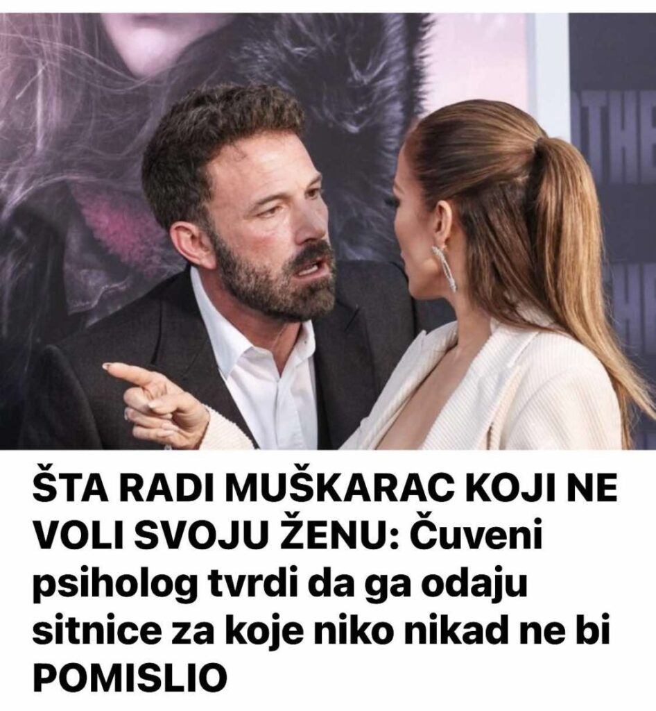 ŠTA RADI MUŠKARAC KOJI NE VOLI SVOJU ŽENU: Čuveni psiholog tvrdi da ga ...