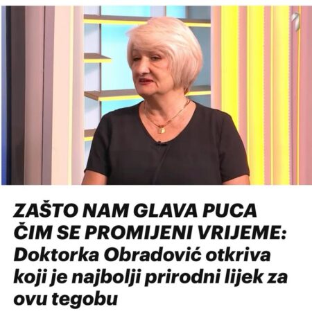 ZAŠTO NAM GLAVA PUCA ČIM SE PROMIJENI VRIJEME: Doktorka Obradović ...
