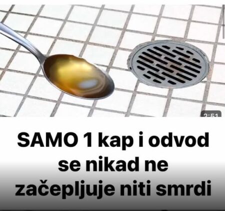 Sa samo jednom kapi, odvod ostaje bez začepljenja i neugodnih mirisa ...